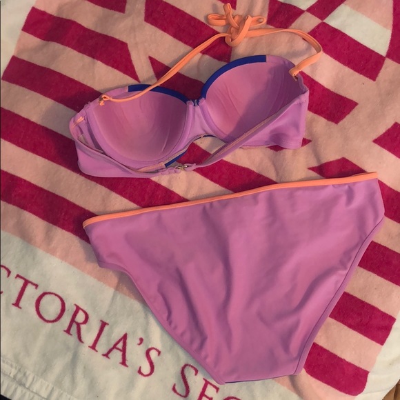 Xhilaration | Swim | Nwt Xhilaration Colorblock Bikini Pink Purple ...